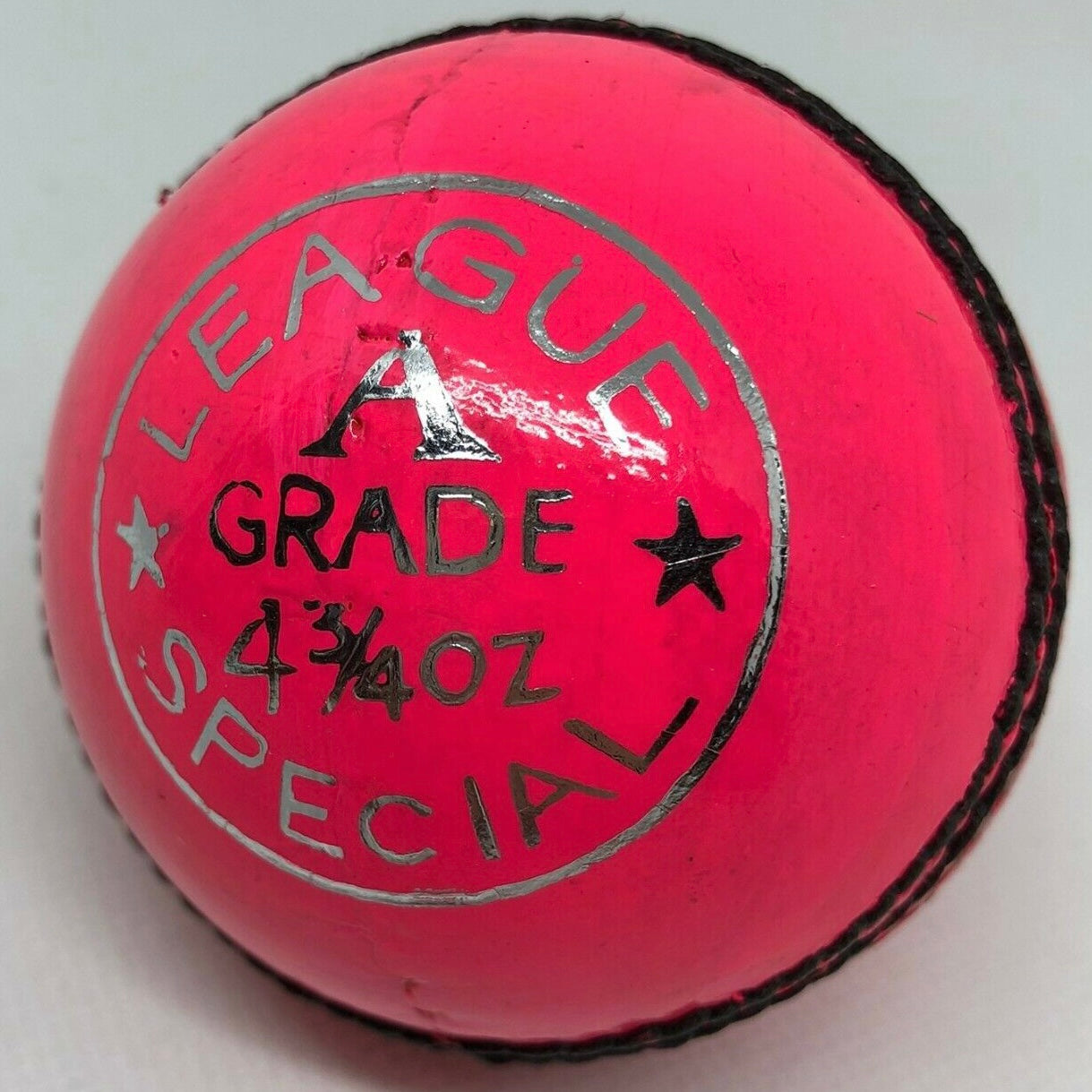 Junior Pink League Special 'A' Grade 4 3/4 oz / 135 grams match Cricke ...